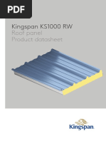 Kingspan Quadcore ks1000rw Roof Panel Data Sheet en GB Ie | PDF | Roof ...