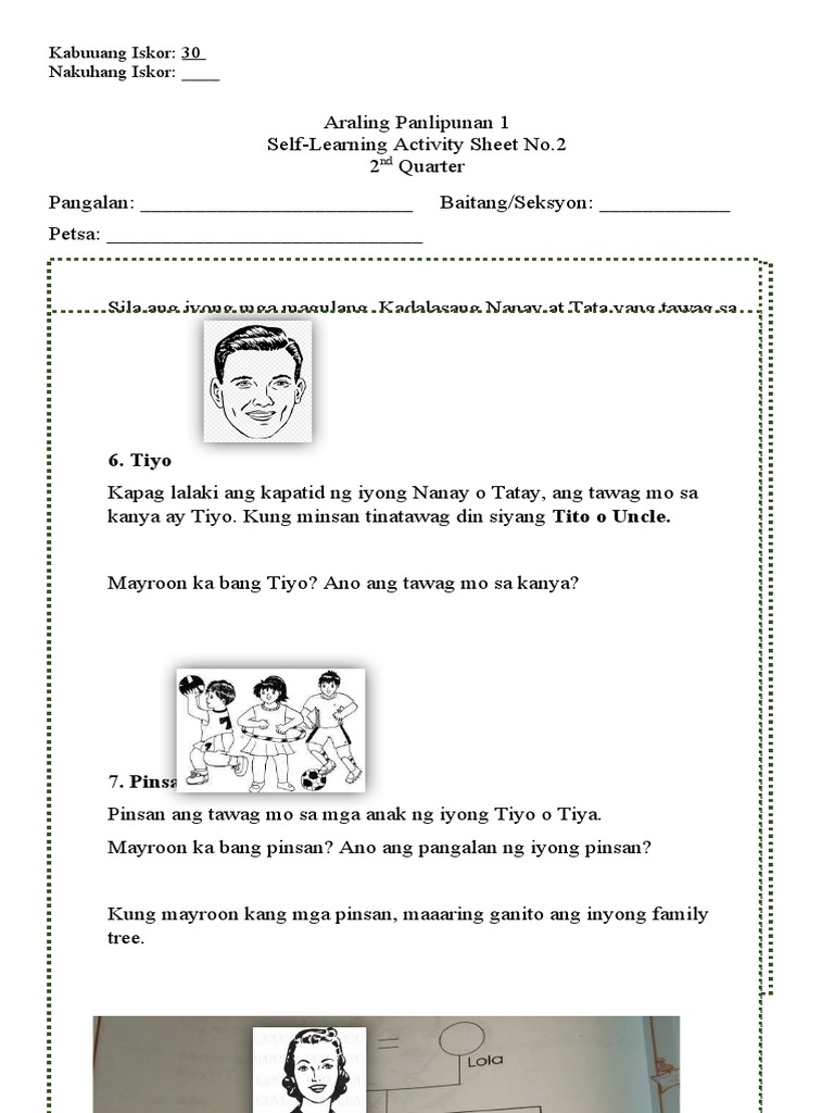 Qt2 Act.2-Pagtunton Sa Family Tree | PDF
