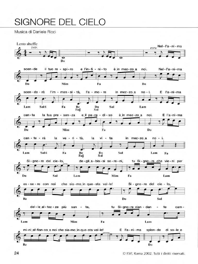 Signore Del Cielo Pdf