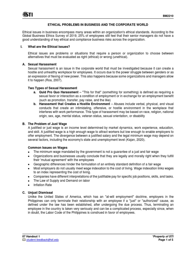 07 Handout 1 GG | PDF | Cost Of Living | Employment