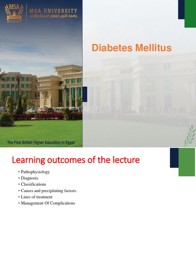 Lecture 7 Diabetes Mellitus 2021 | PDF | Diabetes | Hypoglycemia