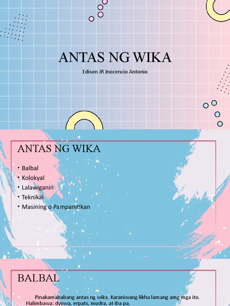 Antas NG Wika | PDF