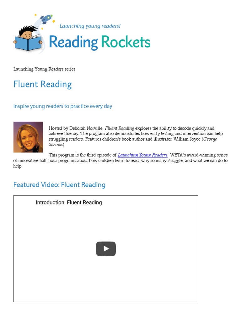 Reading Rockets Fluency Strategies Pdf Merge