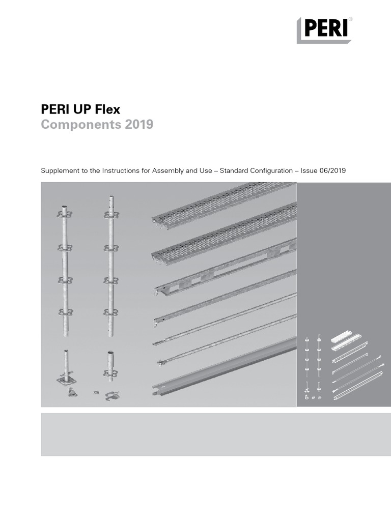 Peri Up Flex Komponenter 2019 Eng | PDF | Scaffolding | Mechanical ...