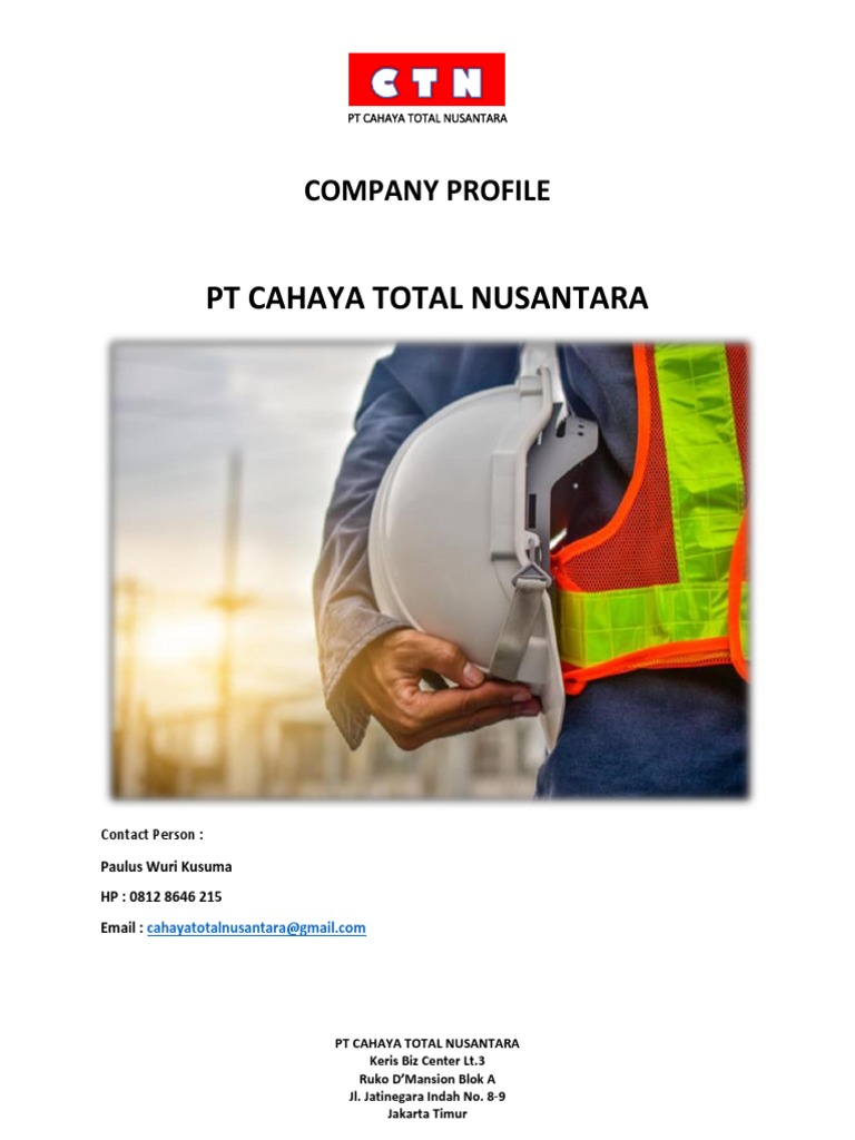 Profil Perusahaan PT Cahaya Total Nusantara | PDF | Bisnis | Teknologi ...