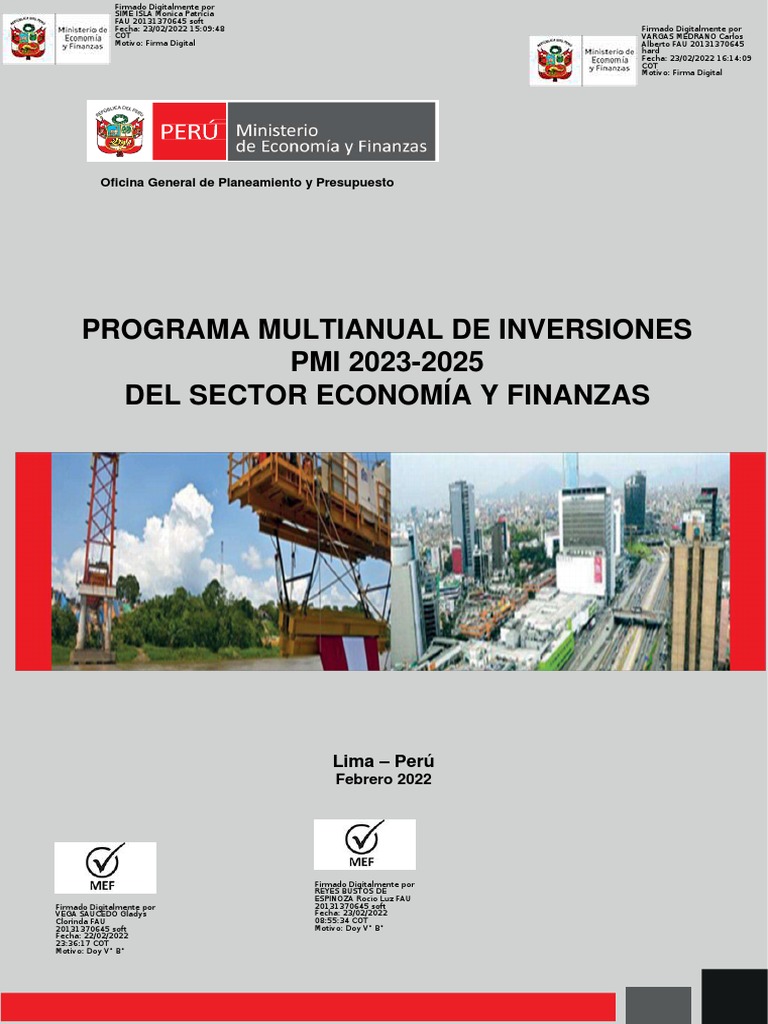 Pmi2023 2025 Pdf Presupuesto Crecimiento Económico 1068