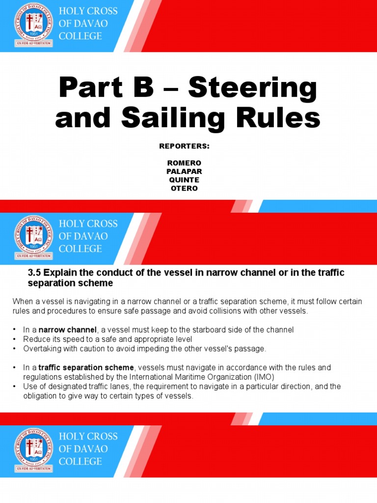 Col Reg Report New 2 | PDF | Traffic | Port And Starboard