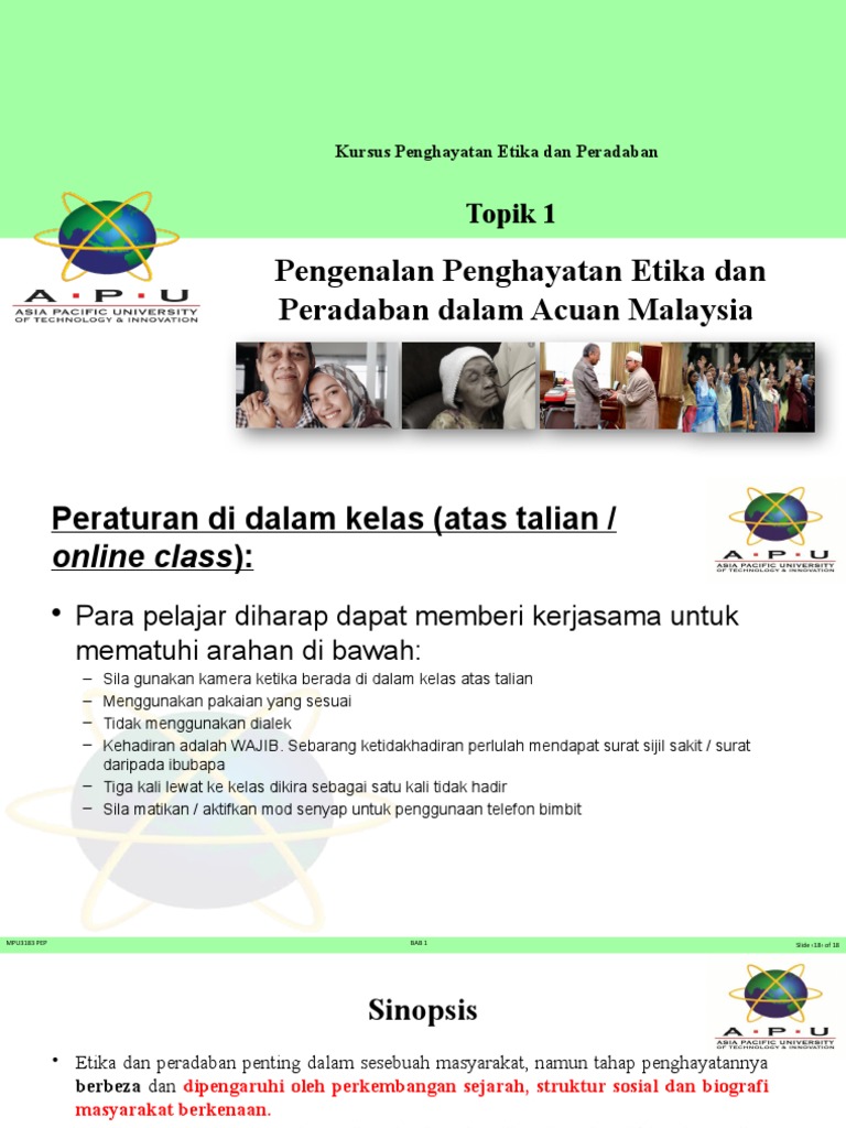 Topik 1 - Pengenalan Penghayatan Etika Dan Peradaban Acuan Malaysia ...