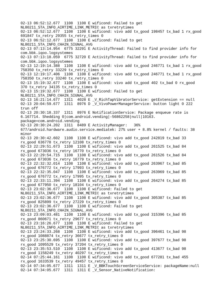 Log | PDF | Software | Operating System Technology