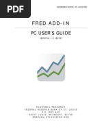 FRED Addin User Guide | PDF | Microsoft Excel | Icon (Computing)