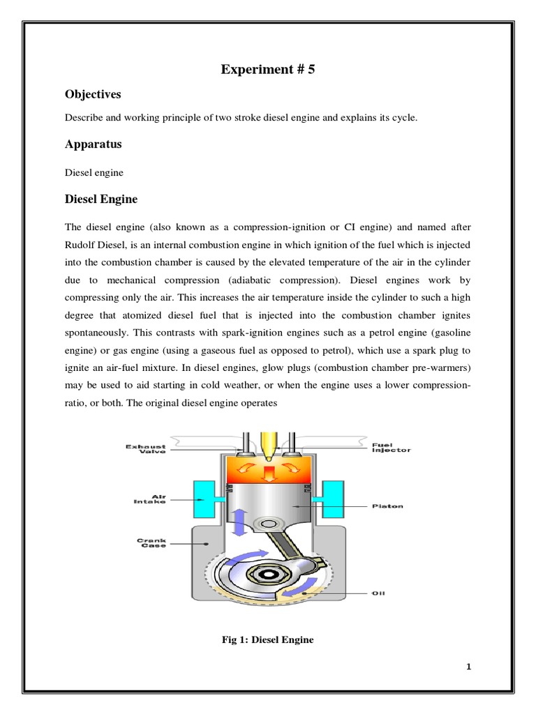 Thermo Lab 5 | PDF | Internal Combustion Engine | Diesel Engine