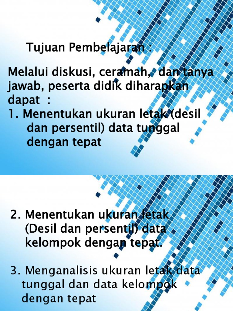Ukuran Letak: Desil dan Persentil | PDF | Karier & Perkembangan