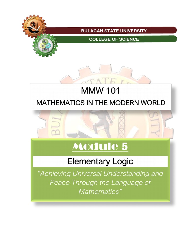 Final Module 5 Elementary Logic | PDF Final Module 5 Elementary Logic | PDF