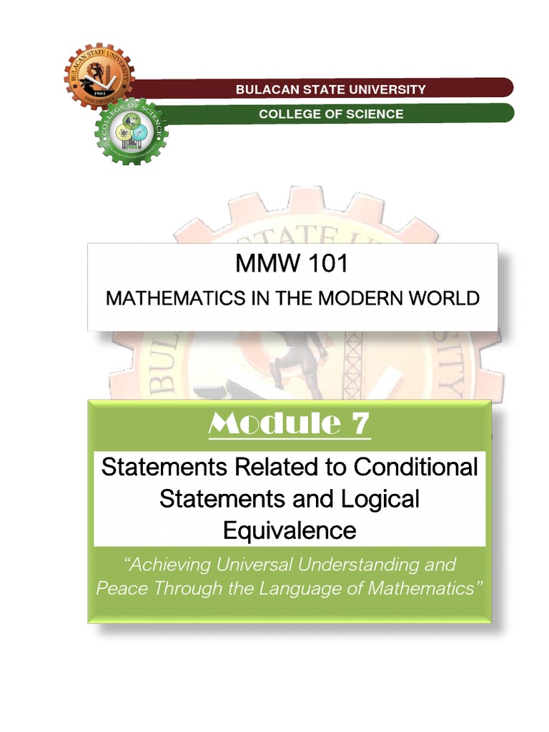 Final Module 7 Statements Related To Conditional Statements and Logical ...
