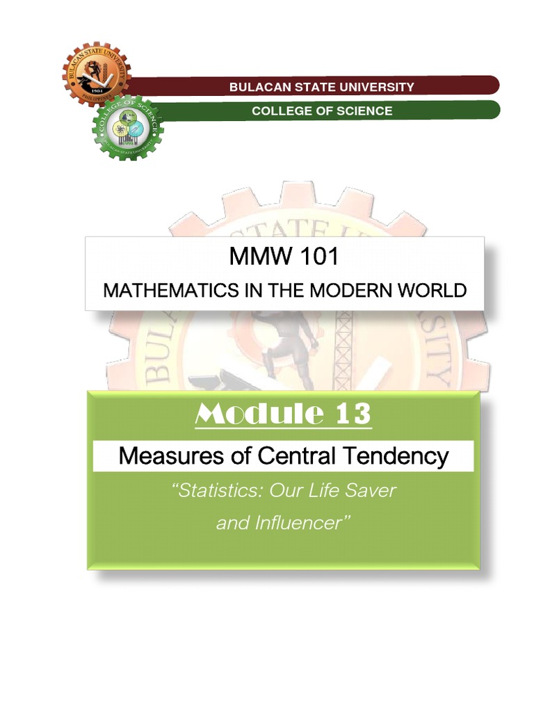 Final - Module-13-Measures-of-Central-Tendency | PDF | Mode (Statistics) | Mean