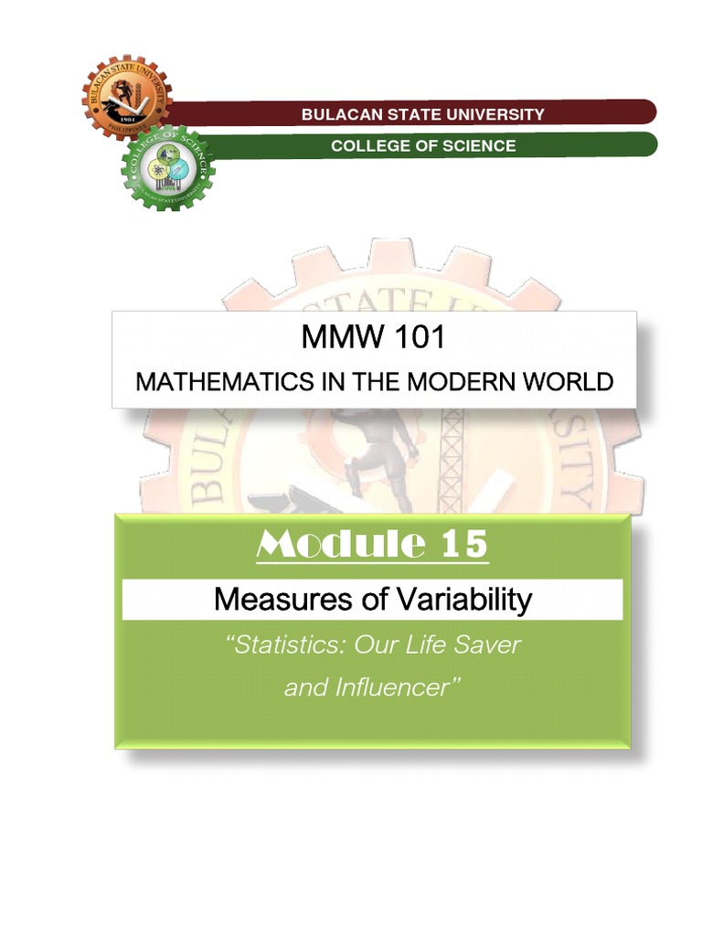 Final Module 15 Measures Of Variability Download Free Pdf Variance