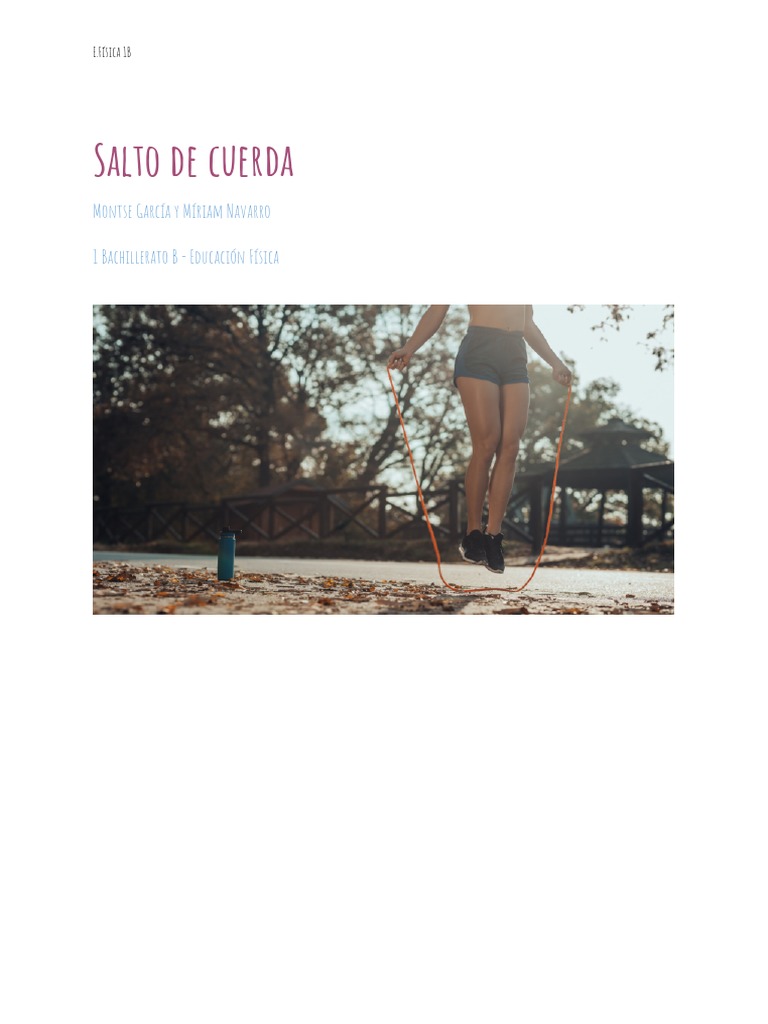 Salto de Cuerda | PDF | Deportes | Corriendo