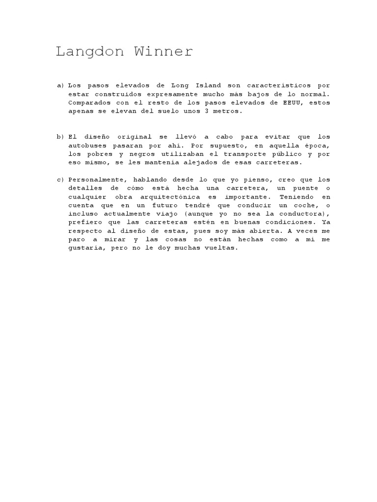 Langdon Winner | PDF