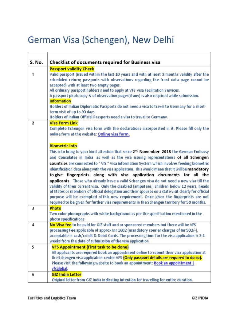 1 German Visa Requirements in Detail | PDF | Travel Visa | Passport