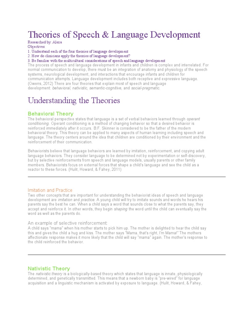 Applied Linguistics | PDF | Language Development | Behaviorism