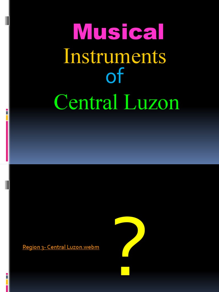 Central Luzon Musical Instruments | PDF