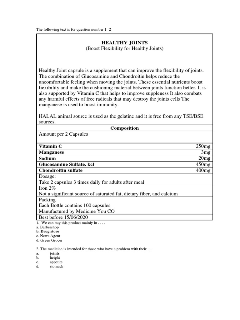 Latihan Soal Bahasa Inggris | PDF | Teaspoon | Batter (Cooking)