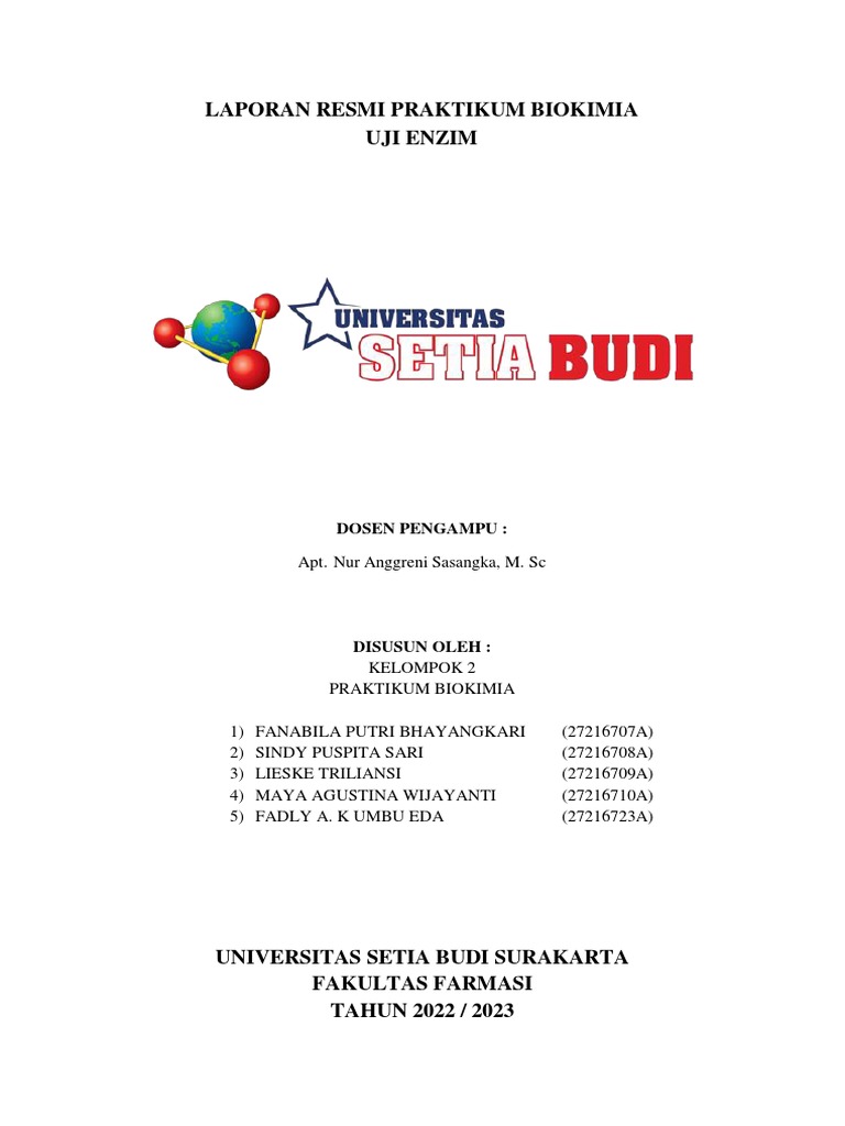 Laporan Resmi Praktikum Biokimia Uji Enzim | PDF | Kesehatan Holistik ...