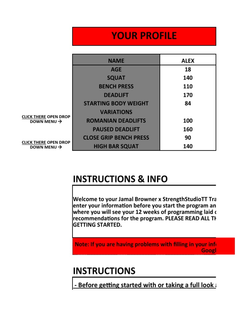 SSTT X Jamal Browner Deadlift Specialization Tc0est | PDF | Physical ...