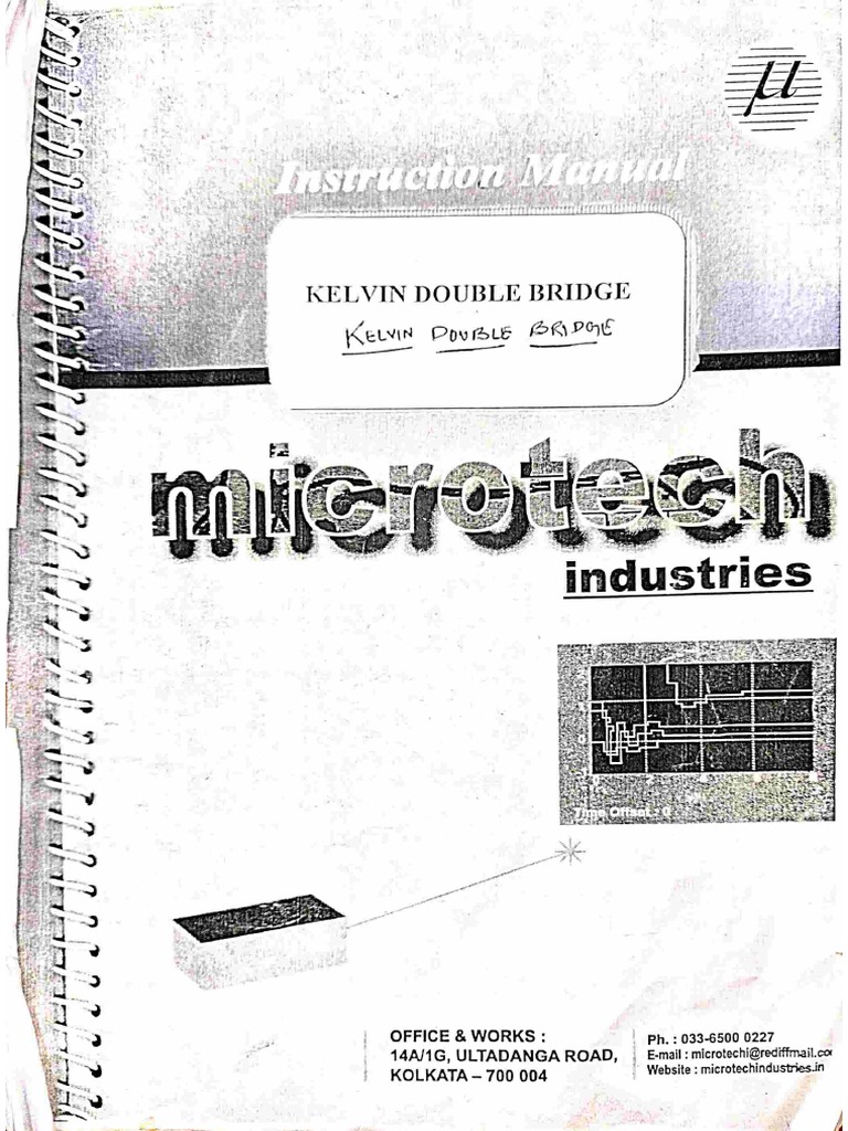 Kelvin Double Bridge PDF | PDF
