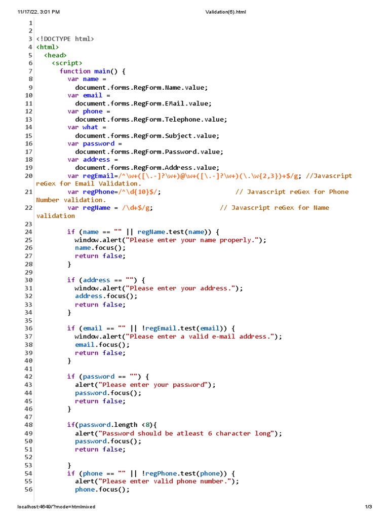 Validation (6) HTML | Download Free PDF | Computing