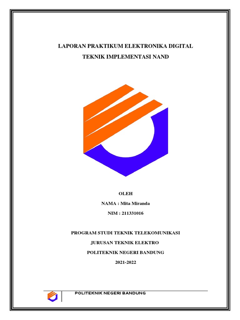 Laporan Praktikum Implementasi NAND | PDF | Metode & Bahan Ajar | Komputer