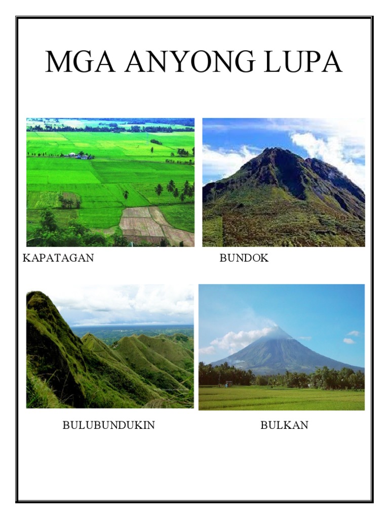 Mga Anyong Lupa Pdf