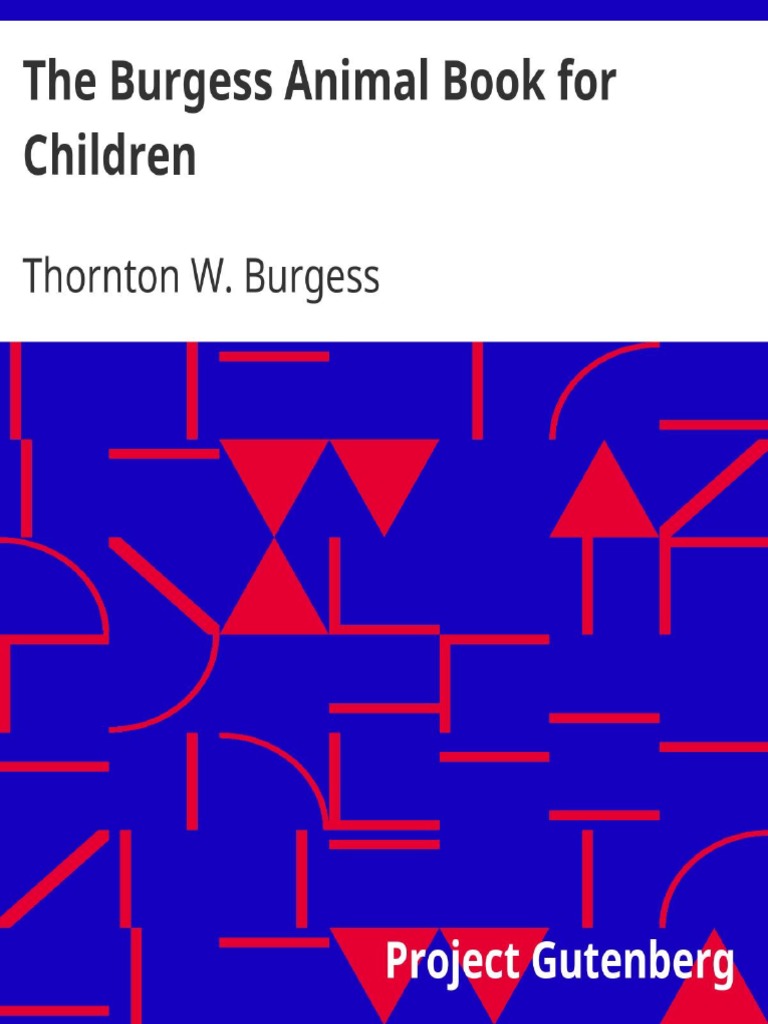 The Burgess Animal Book For Children | PDF | Rodent