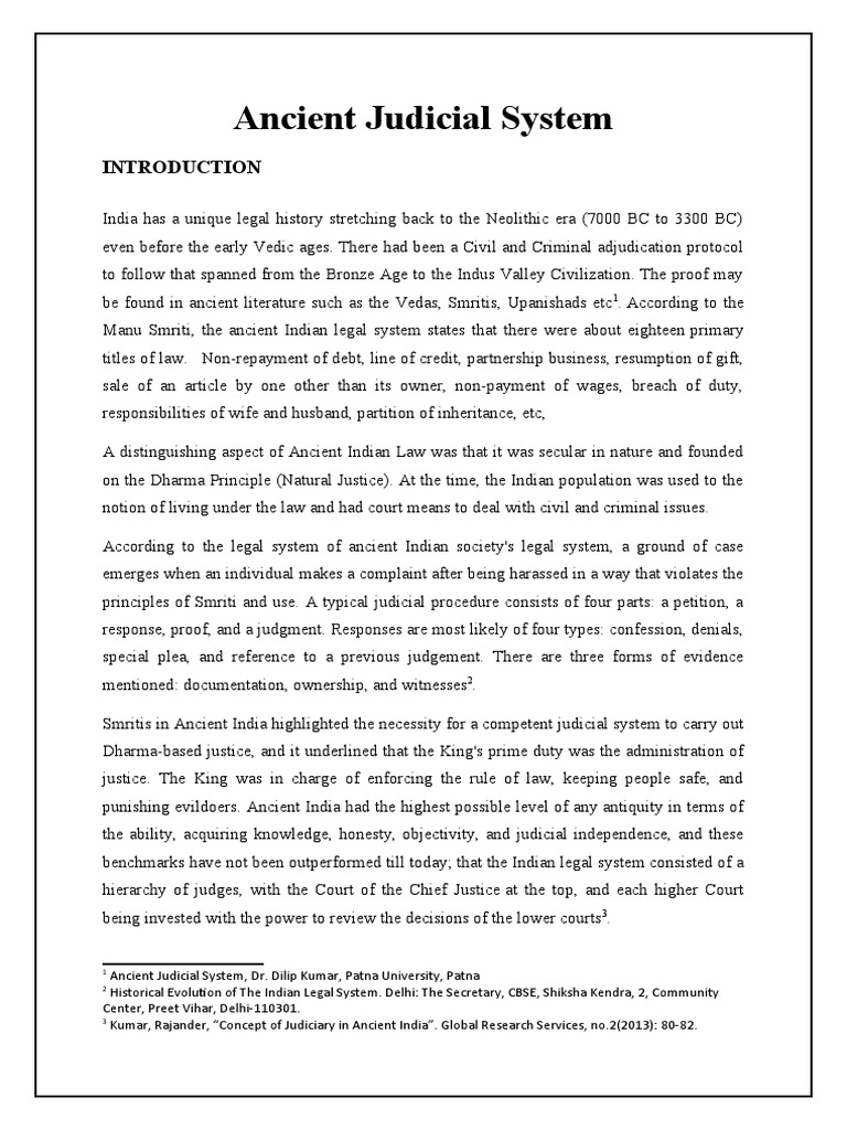 Ancient Judicial System | PDF | Lawsuit | Judgment (Law)