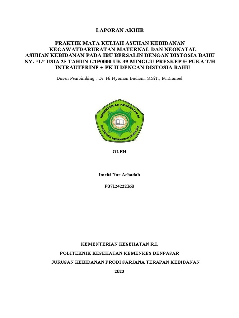 LA Persalinan Gadar Rety | PDF