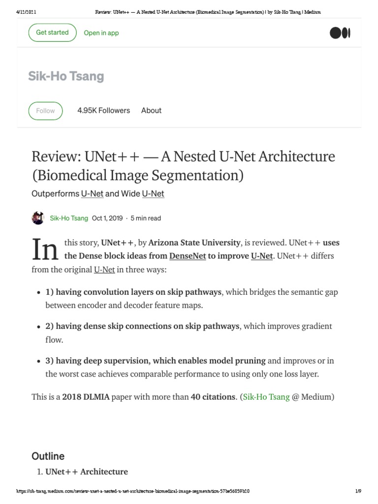 Review - UNet++ - A Nested U-Net Architecture (Biomedical Image ...