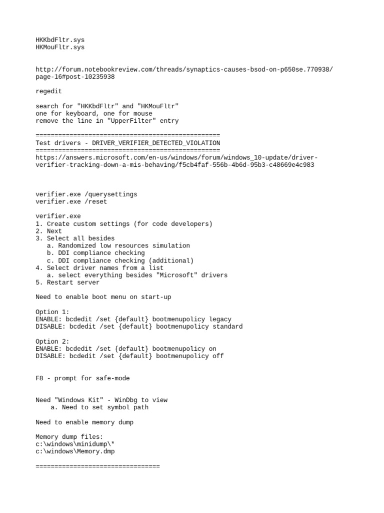 Disabling Hotkey Driver Settings | PDF