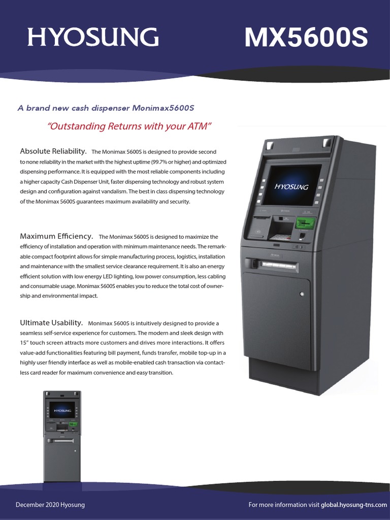 MX5600S | PDF | Automated Teller Machine | Computer Science