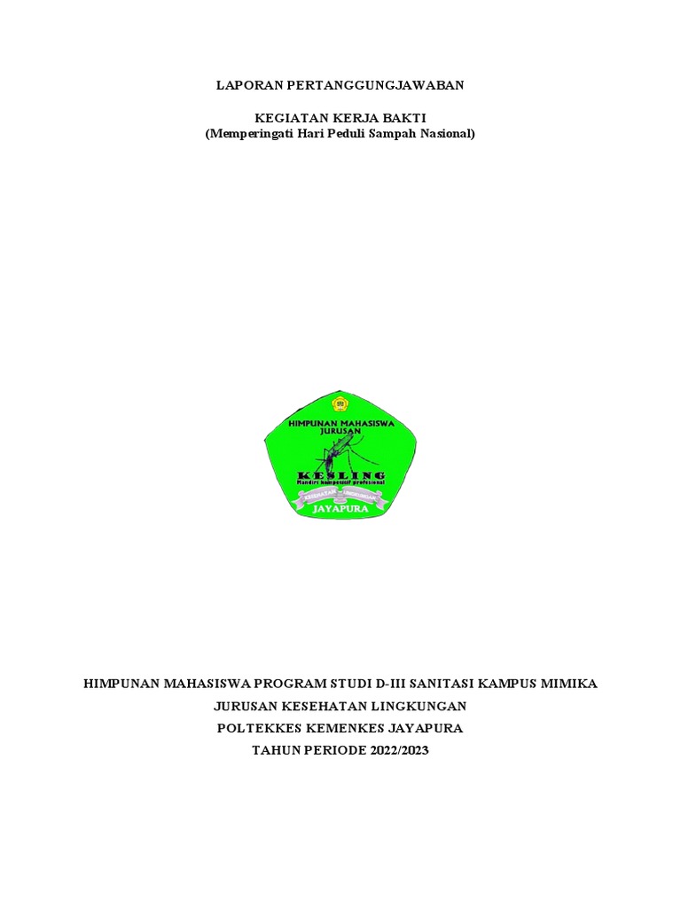 LPJ Kerja Bakti | PDF