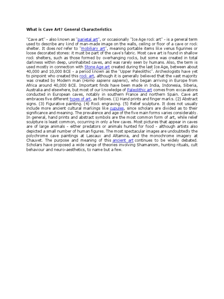 Cave Art | PDF