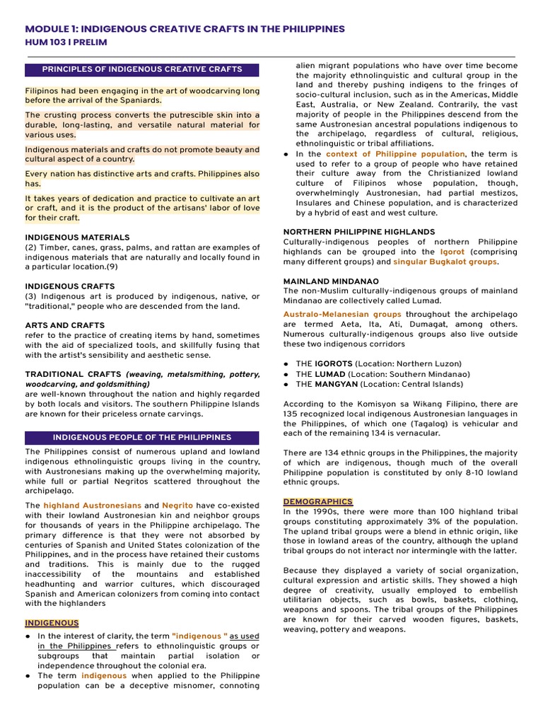 Hum 103 Prelim Reviewer | PDF | Philippines