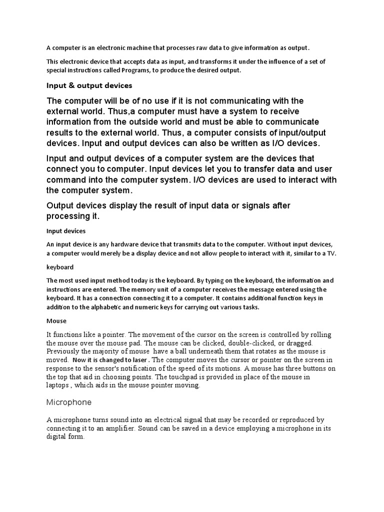 Asap Unit 3 | PDF | Computer Data Storage | Input/Output Asap Unit 3 | PDF | Computer Data Storage | Input/Output