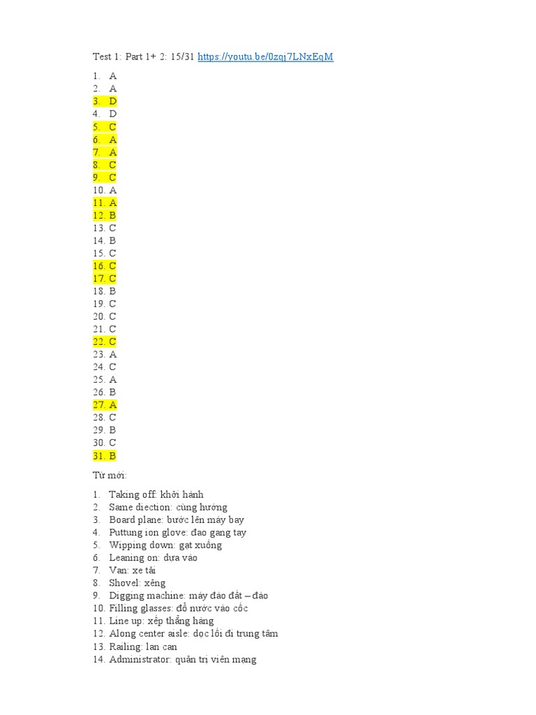 Part 1 Toeic Luyện tập | PDF
