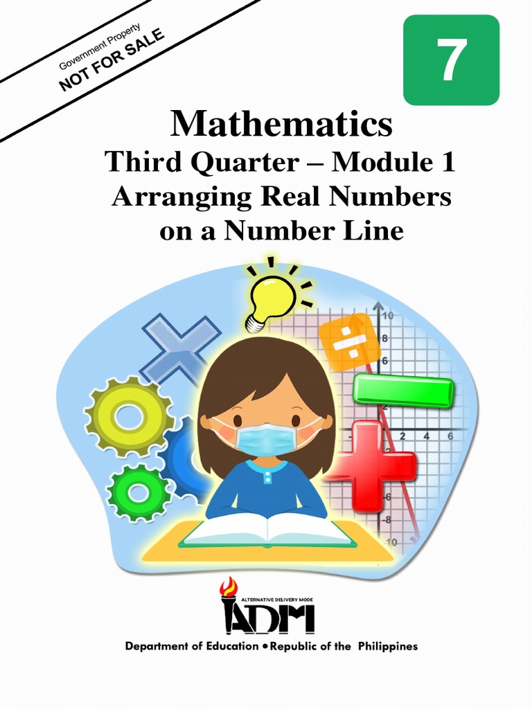 Math7 - q1 - Mod12 - Arranging Real Numbers On A Number Line - v3 | PDF ...