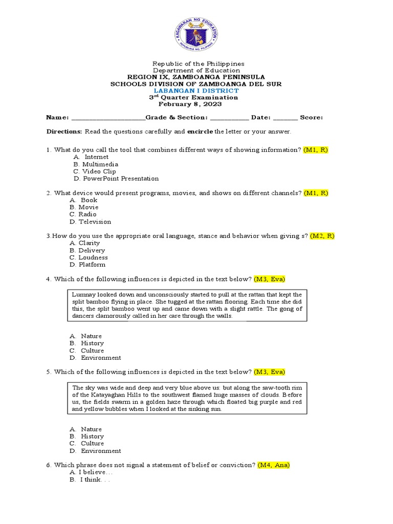 Grade7 Stem | PDF | Cognition | Communication