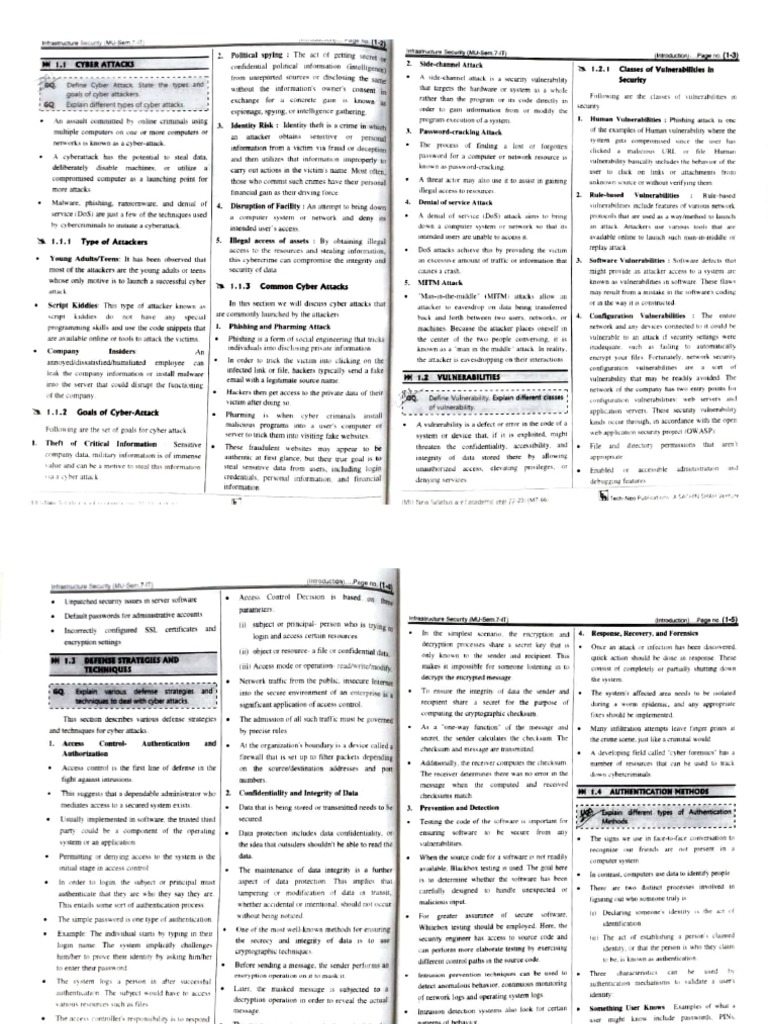 IFS CHP 1 | PDF | Security | Computer Security