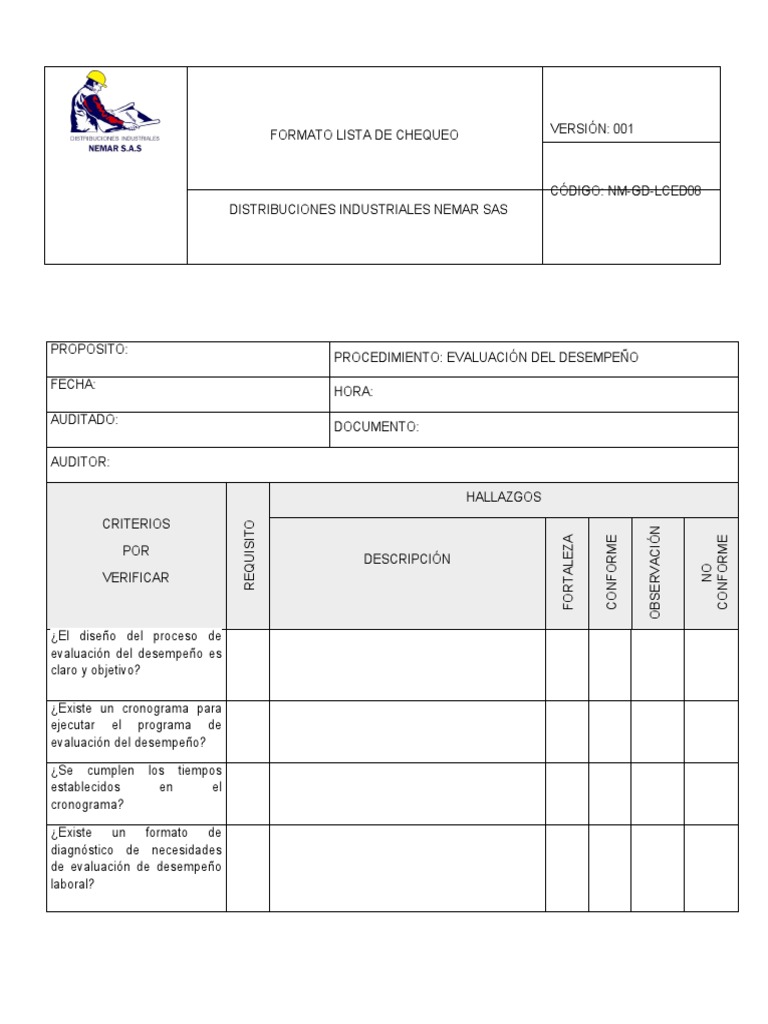 Lista de CH Evaluación Del Desempeño | PDF | Evaluación | Evaluación de ...