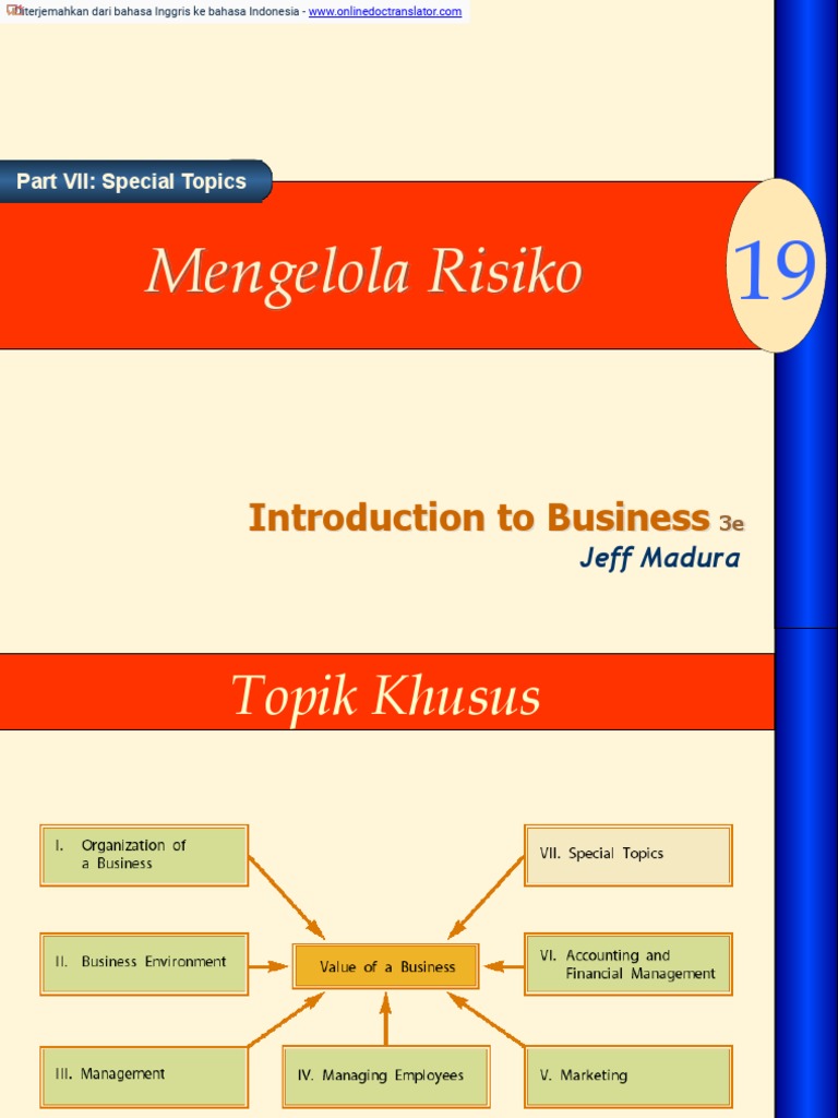 Ch19. Managing Risk - En.id | PDF