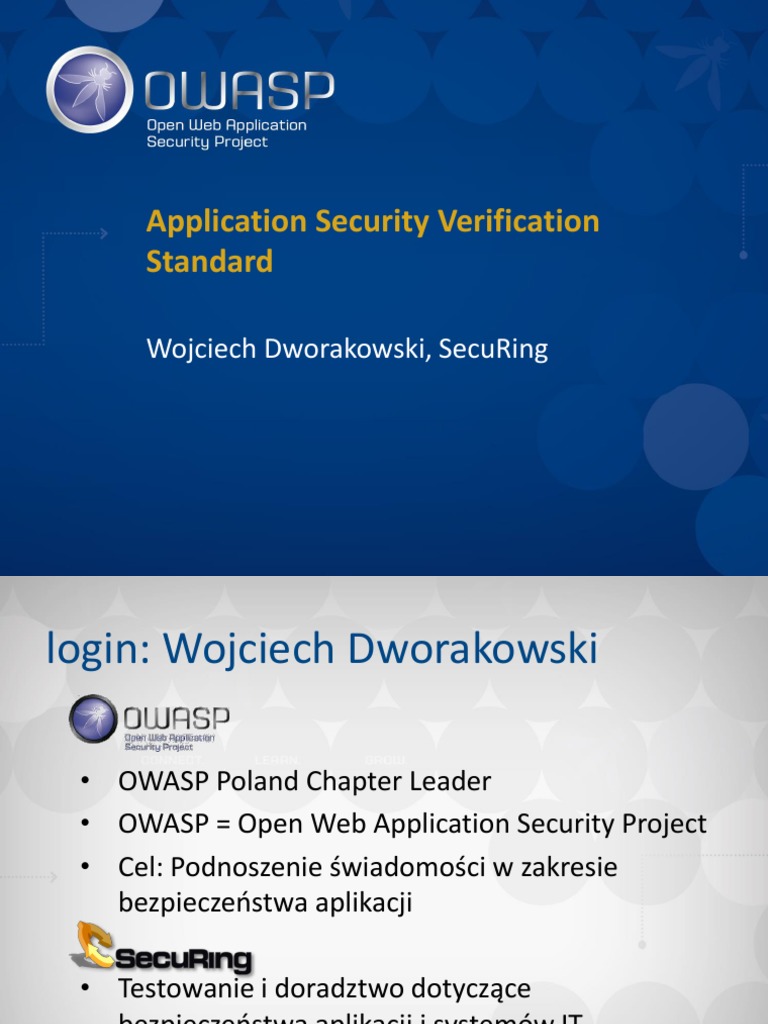 Application Security Verification Standard | PDF