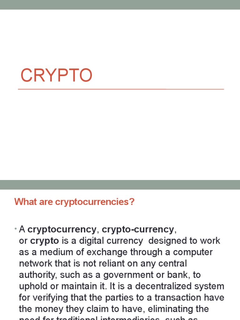 Crypto | PDF | Cryptocurrency | Bitcoin
